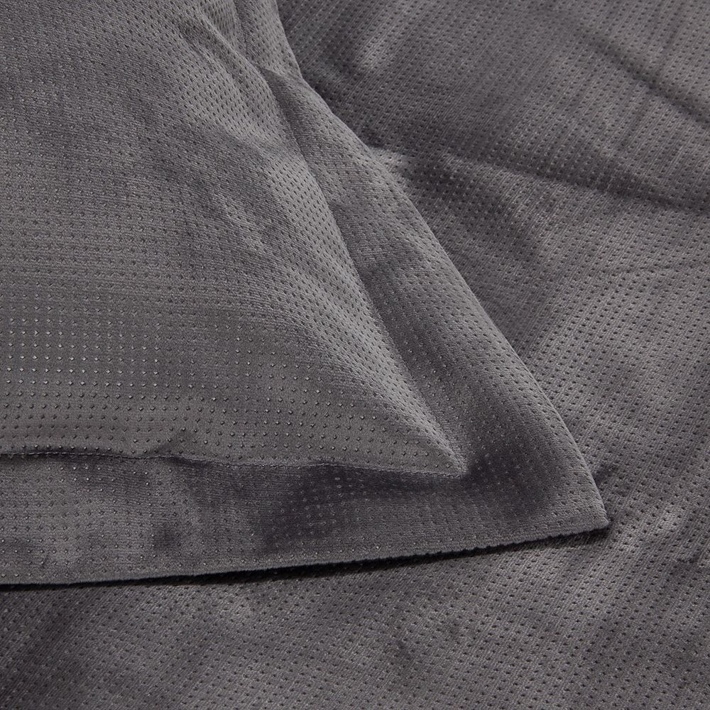 Colcha de Casal Veludo Dots - Cinza Chumbo - paoladavinci