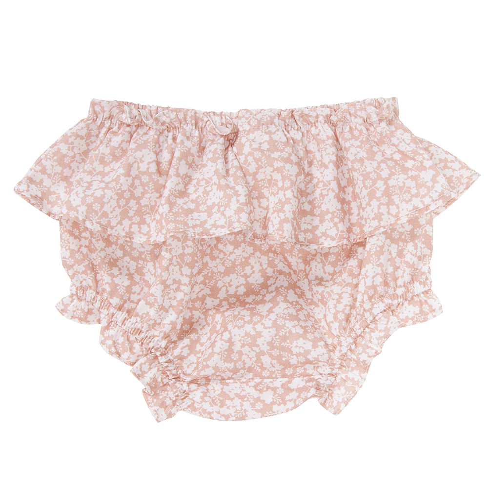 Bloomer de Bebê Feminino Mini Floral - ROSE - paoladavinci